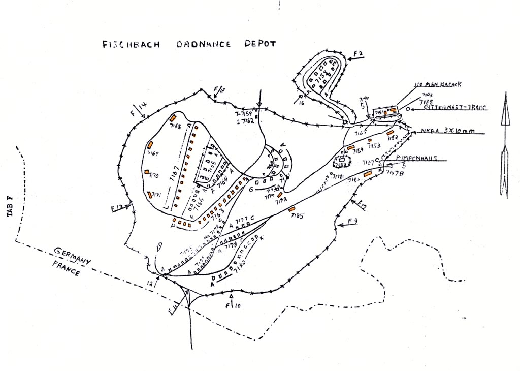 USAREUR Installation Maps - Fischbach mid 1960s